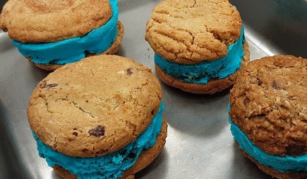 Cobalt Cookie Ice Cream Sandwich | Cornerstone Kitchen
